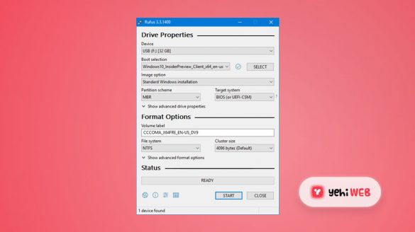 Use “Rufus” To Create Bootable Window 10 USB Legacy Biosl, UEFI
