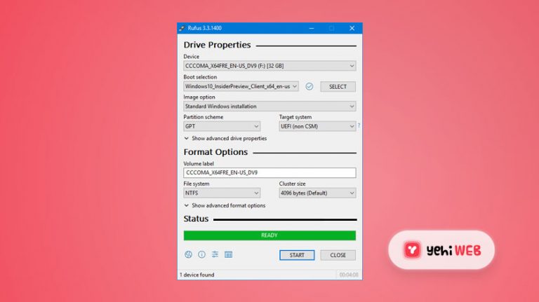 Use “Rufus” To Create Bootable Window 10 USB Legacy Biosl, UEFI
