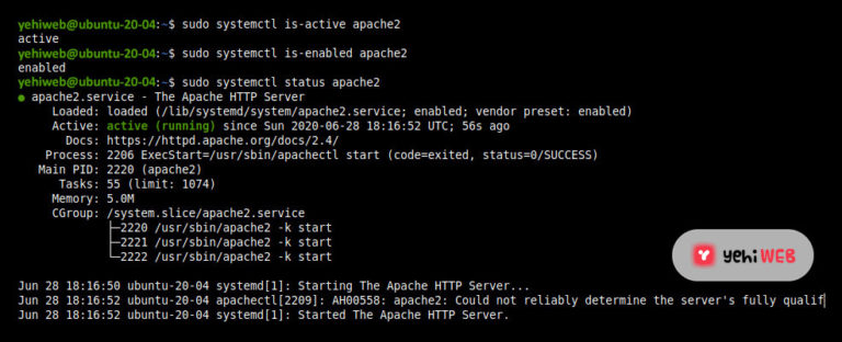 How To Install Apache Web Server On Ubuntu 20.04 [ Easy Guide ] | Yehi Web