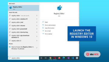 How To Access The Registry Editor In Windows 10 | Yehi Web