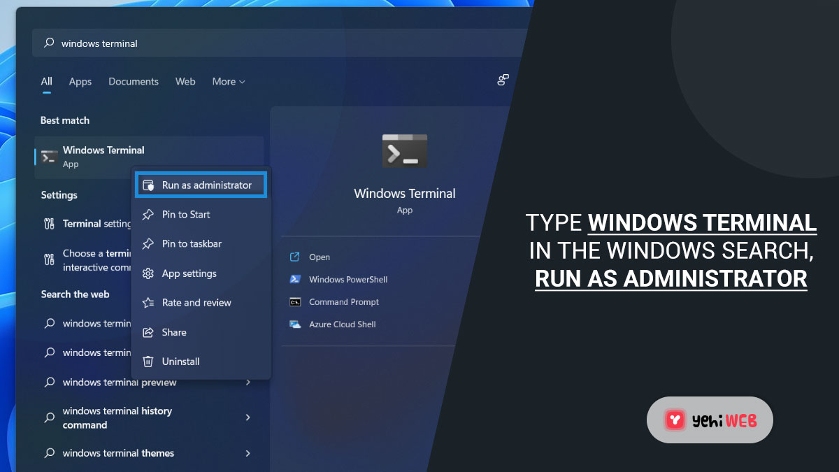 How To Open An Elevated Command Prompt In Windows 11/10 | Yehi Web
